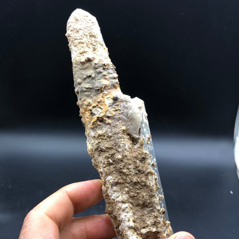 NATURAL Skeletal QUARTZ Inner Mongolia Crystal Point&calcite Mineral ...