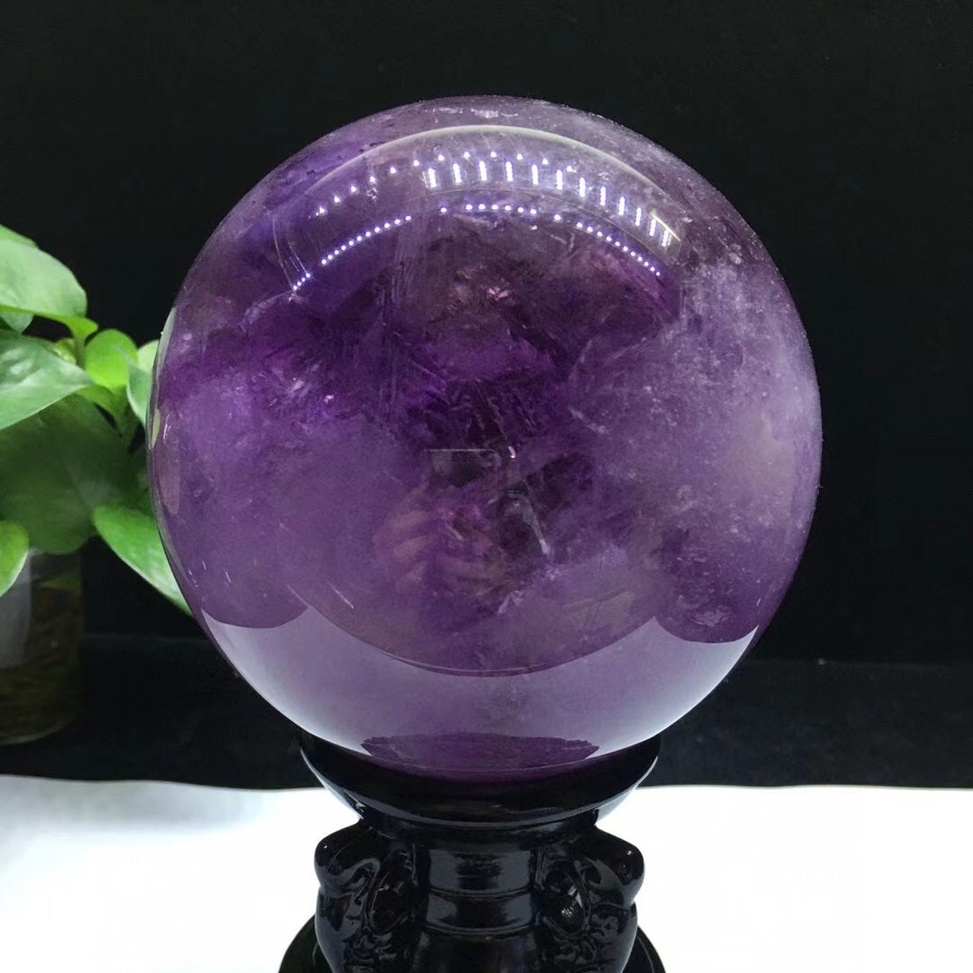 CRYSTAL Amethyst Ballnatural Pretty Crystal Ball Natural - Etsy UK