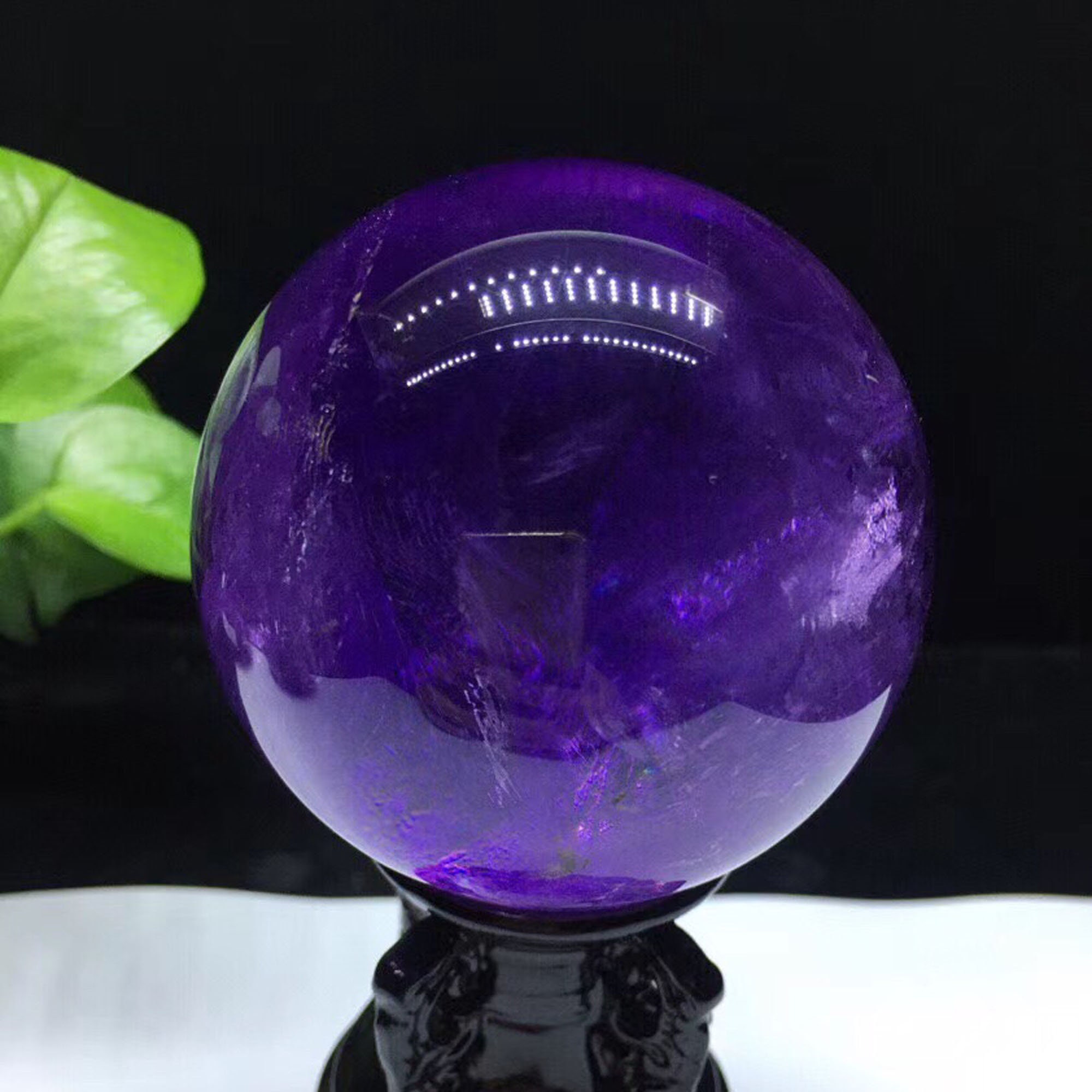 Crystal Amethyst/natural Pretty Crystal Ball Natural Purple - Etsy UK
