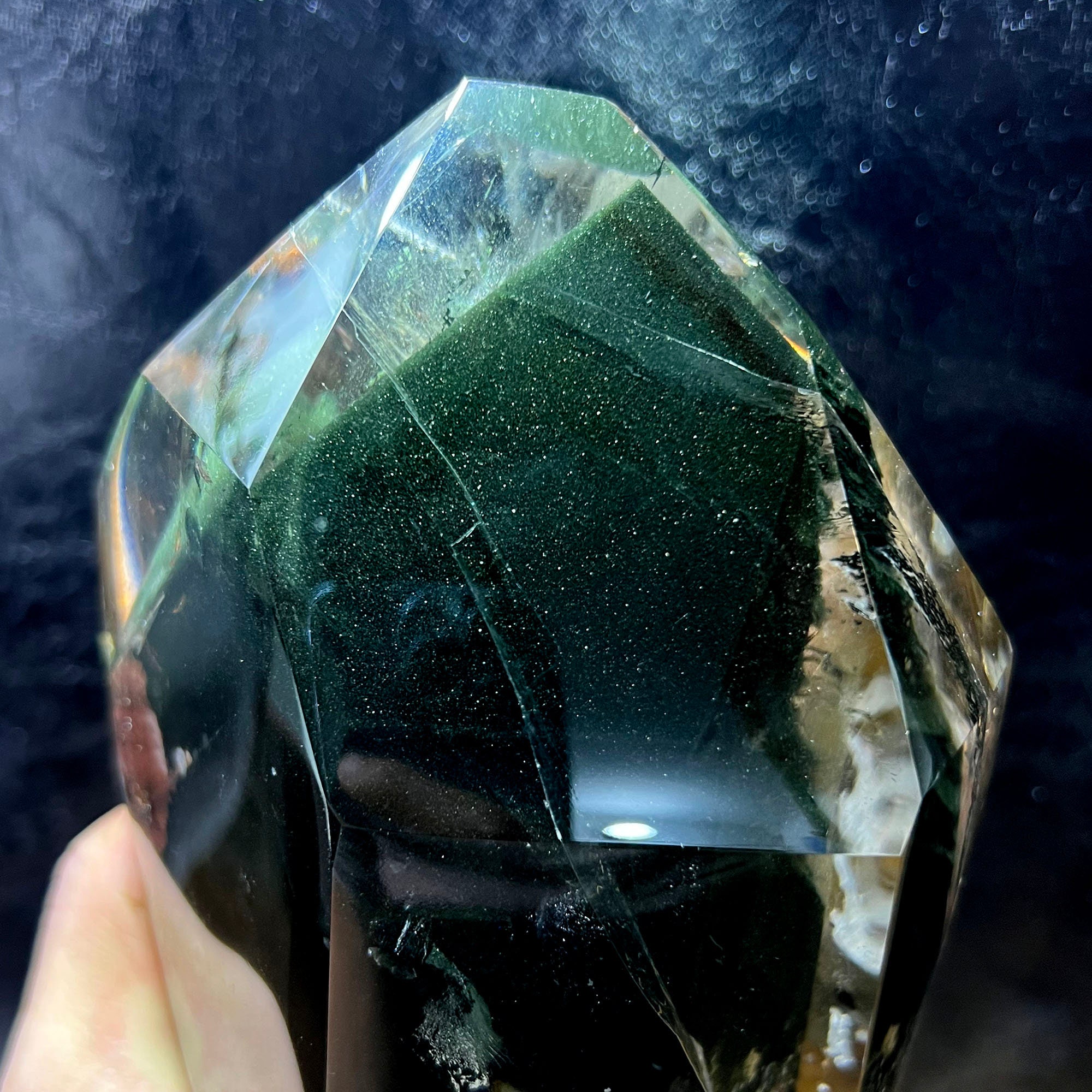Crystal Super Beautiful Green Ghost Quartz Ghost Crystal Specimen ...
