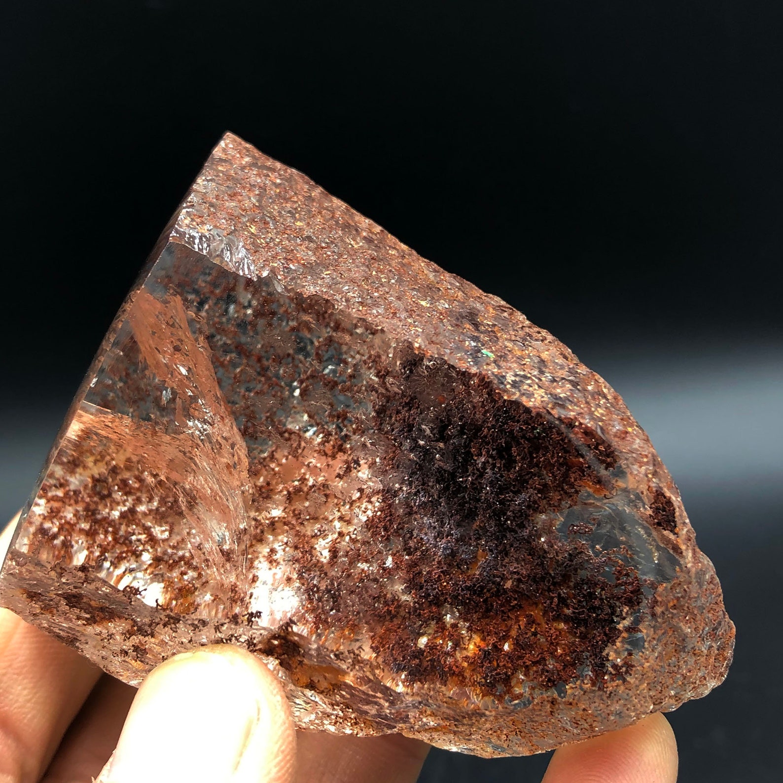 Crystal/ Red Ghost Quartz Ghost Crystal Specimen /ghost Crystal Q260 - Etsy