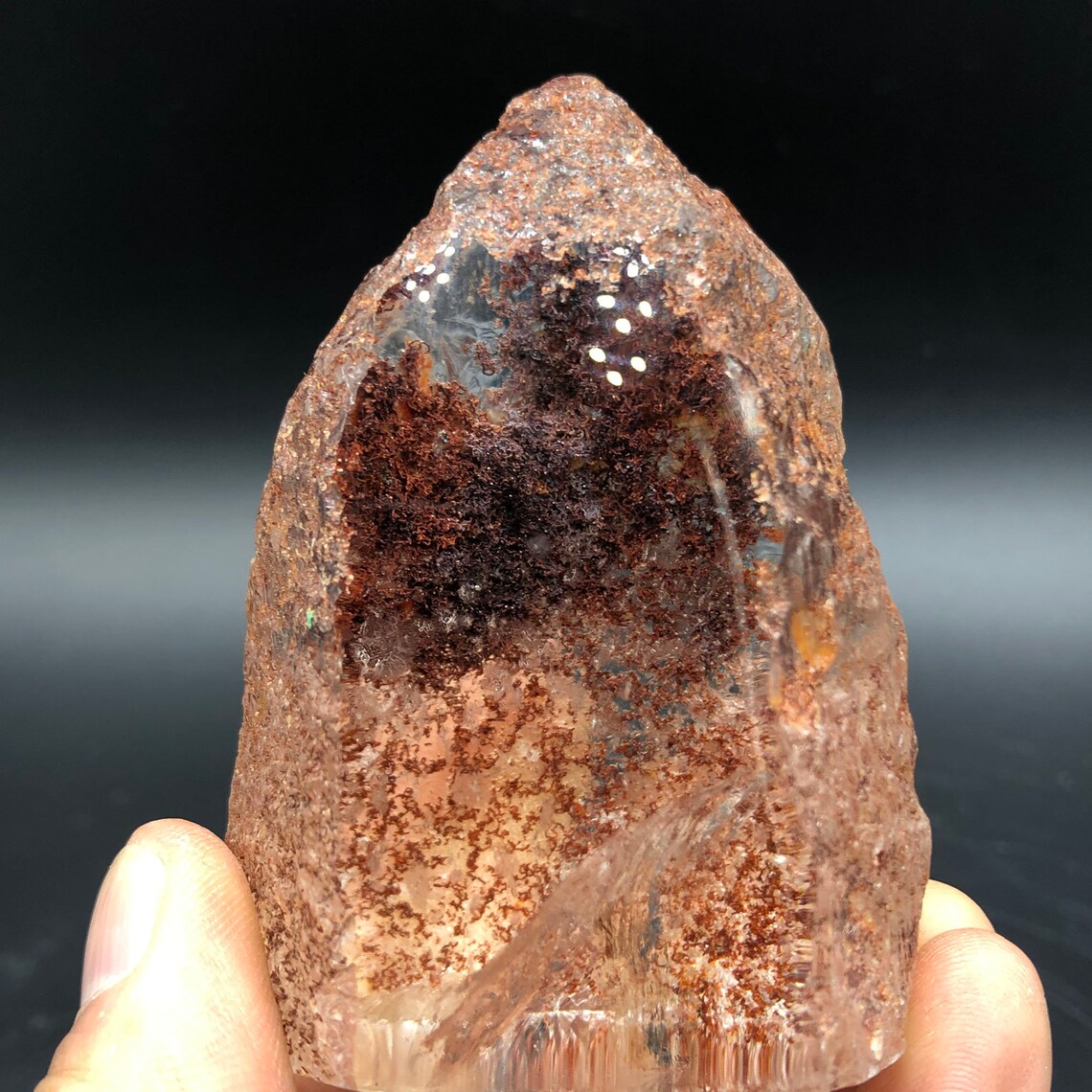 Crystal/ Red Ghost Quartz Ghost Crystal Specimen /ghost Crystal Q260 - Etsy