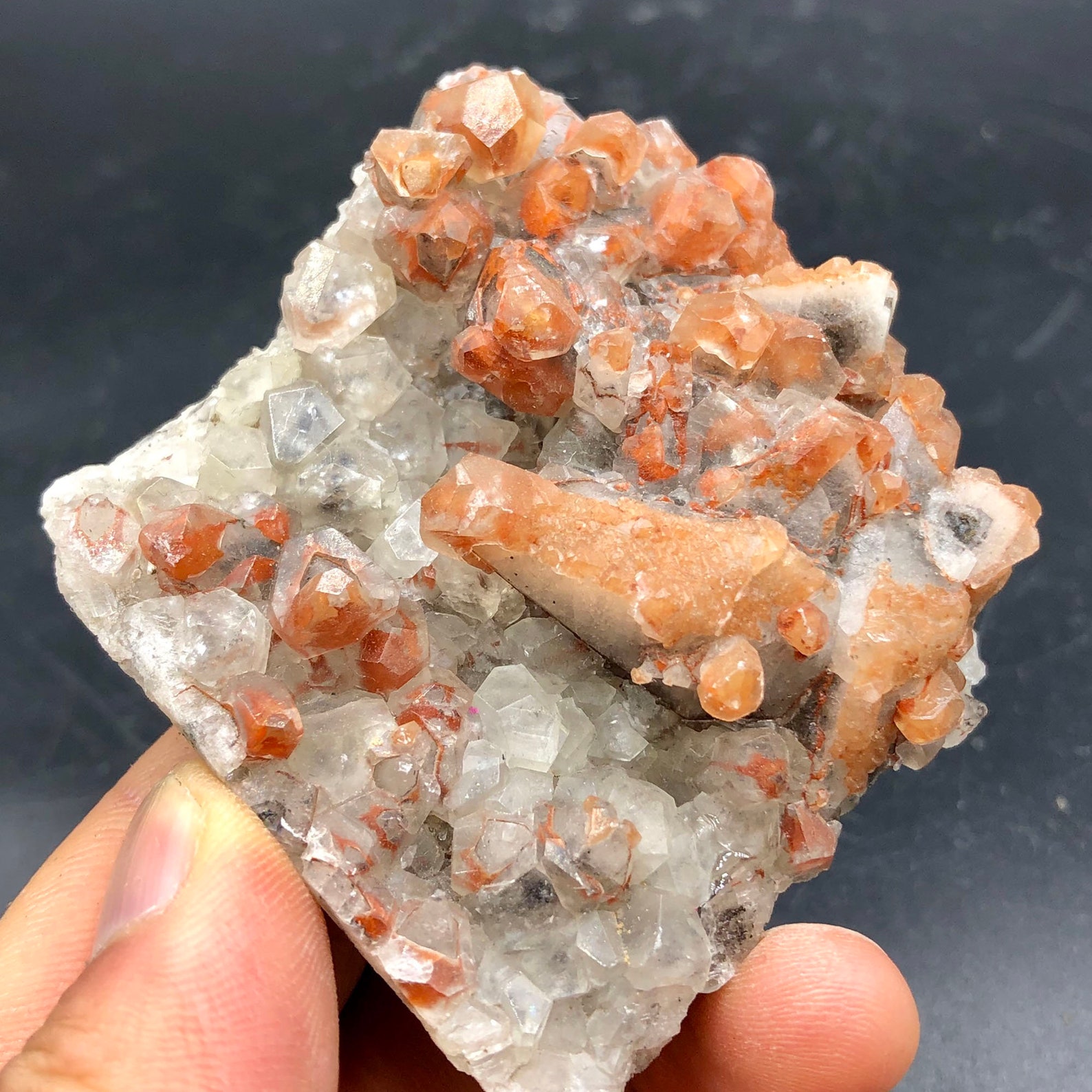 Red Inclusion,natural Red Calcite Crystal Mineral Specimen Q234 - Etsy