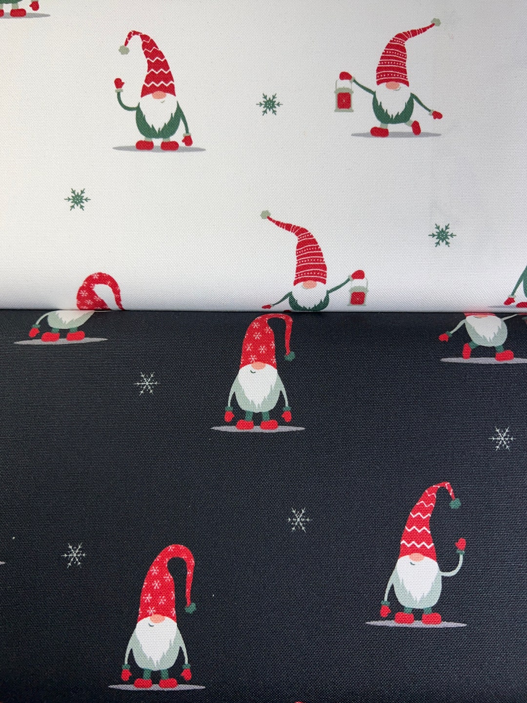 Canvas With Gnomes on White or Black OEKO-TEX 100 by Poppy - Etsy