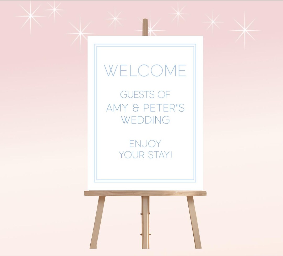 Hotel Welcome Sign | Minimalist Wedding Invitation Suite for the ...