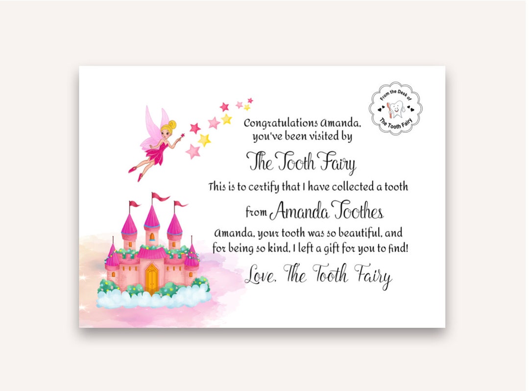 Fairy Certificate | DIY Template | Enchanting | Kids | Imagination - Etsy