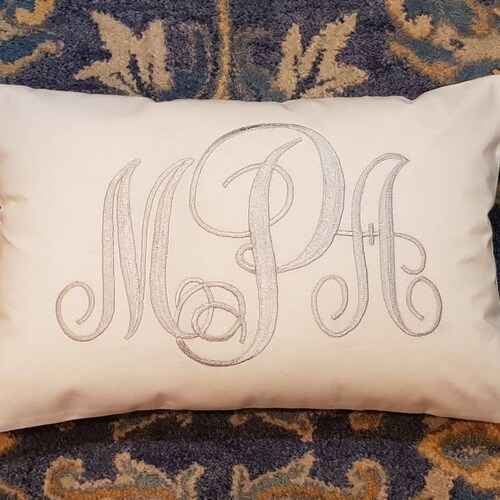 30% OFF Monogram Pillow Personalized Initial Letter Cushion - Etsy