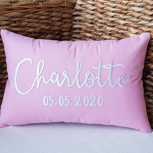 30% OFF, Personalized Name Pillow,custom Name Embroidered Pillow, Last ...