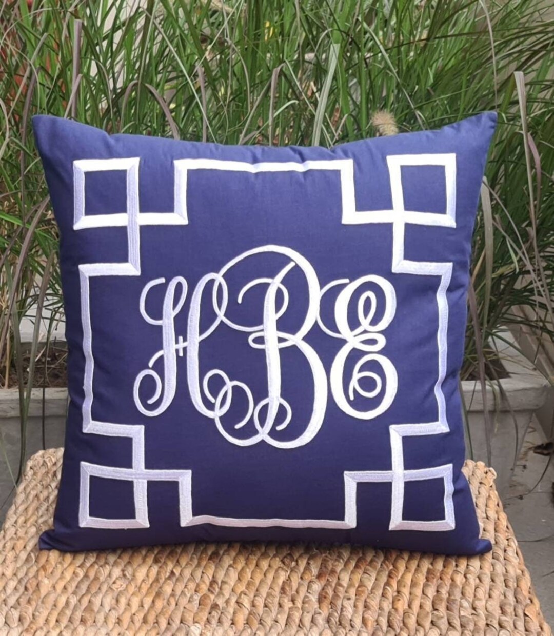 30% OFF Monogram Pillow, Personalized Initial Letter Cushion ...