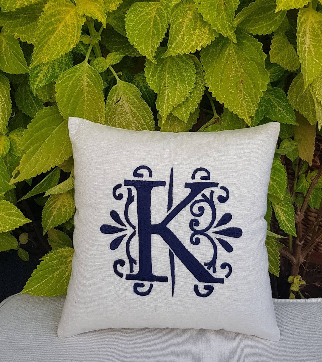 30% OFF Monogram Pillow, Personalized Initial Letter Cushion ...