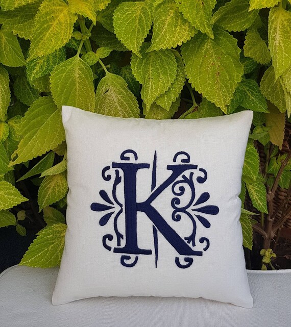 30% OFF Monogram Pillow Personalized Initial Letter Cushion | Etsy
