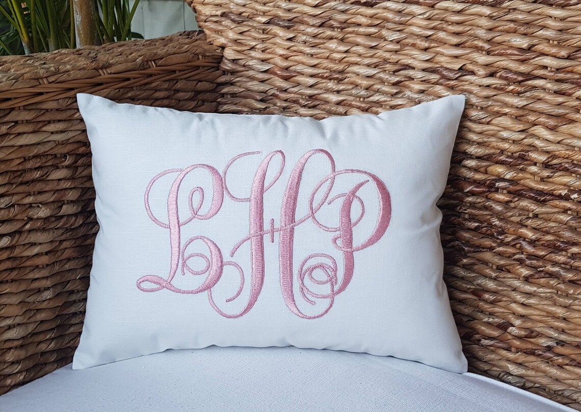 30% OFF Monogram Pillow Personalized Initial Letter Cushion - Etsy