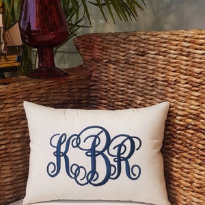 30% OFF Monogram Pillow, Personalized Initial Letter Cushion ...