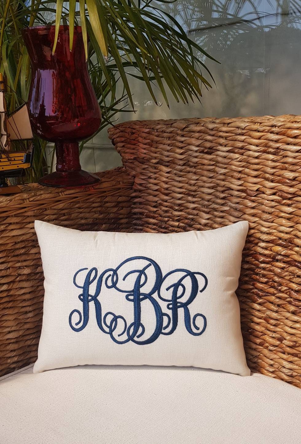 30% OFF Monogram Pillow Personalized Initial Letter Cushion | Etsy