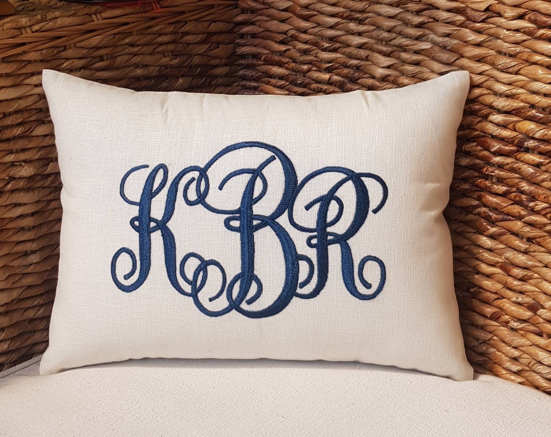 30% OFF Monogram Pillow Personalized Initial Letter Cushion | Etsy