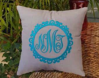 30% OFF Monogram Pillow Personalized Initial Letter Cushion - Etsy