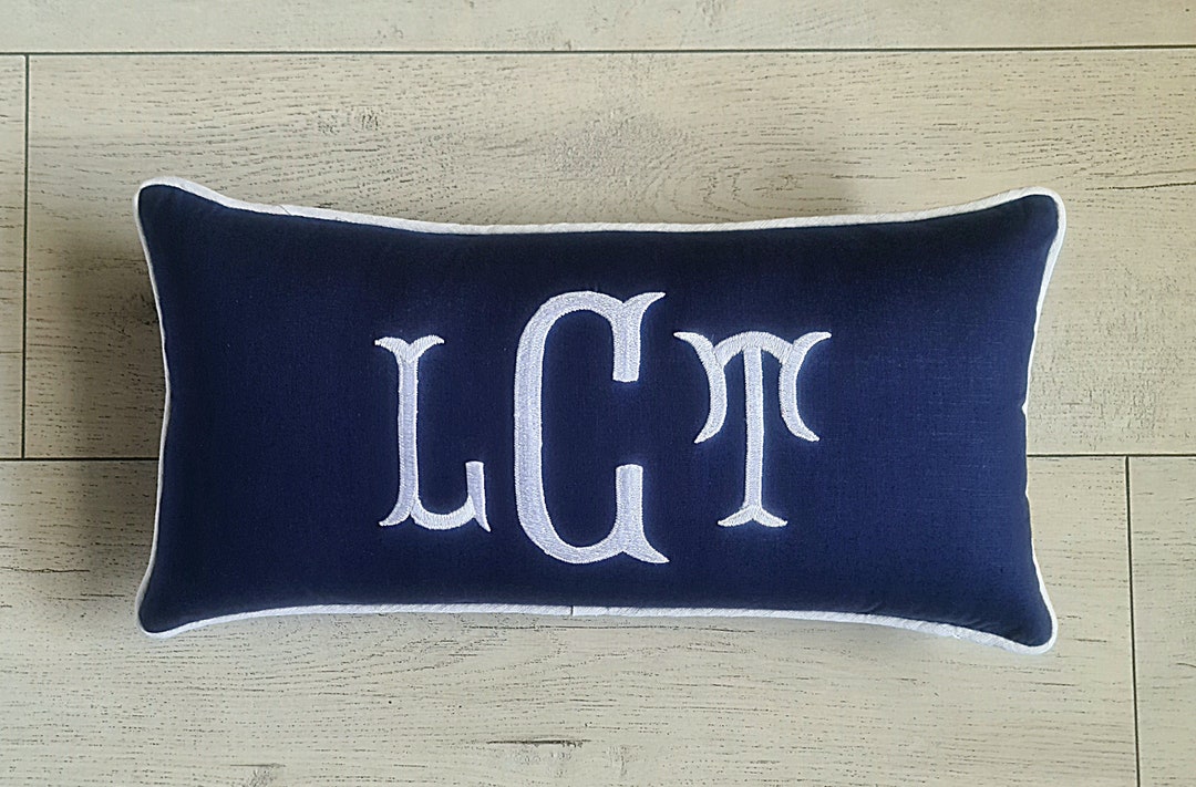 30% OFF Monogram Pillow, Personalized Initial Letter Cushion ...