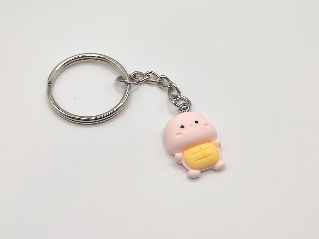 Soft Pink Turtle Keychain - Belly Turtle - Key Chain - Etsy