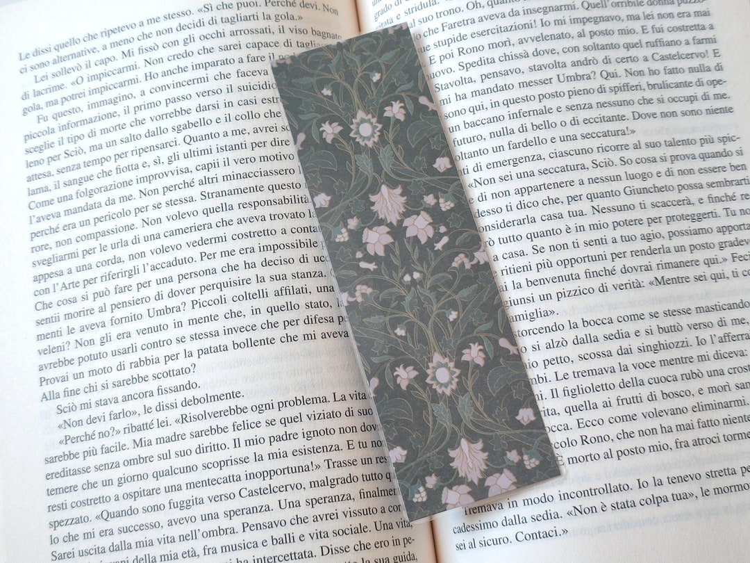 Laminated Bookmark With a Design of Curved and Sinuous Branches, Pink ...
