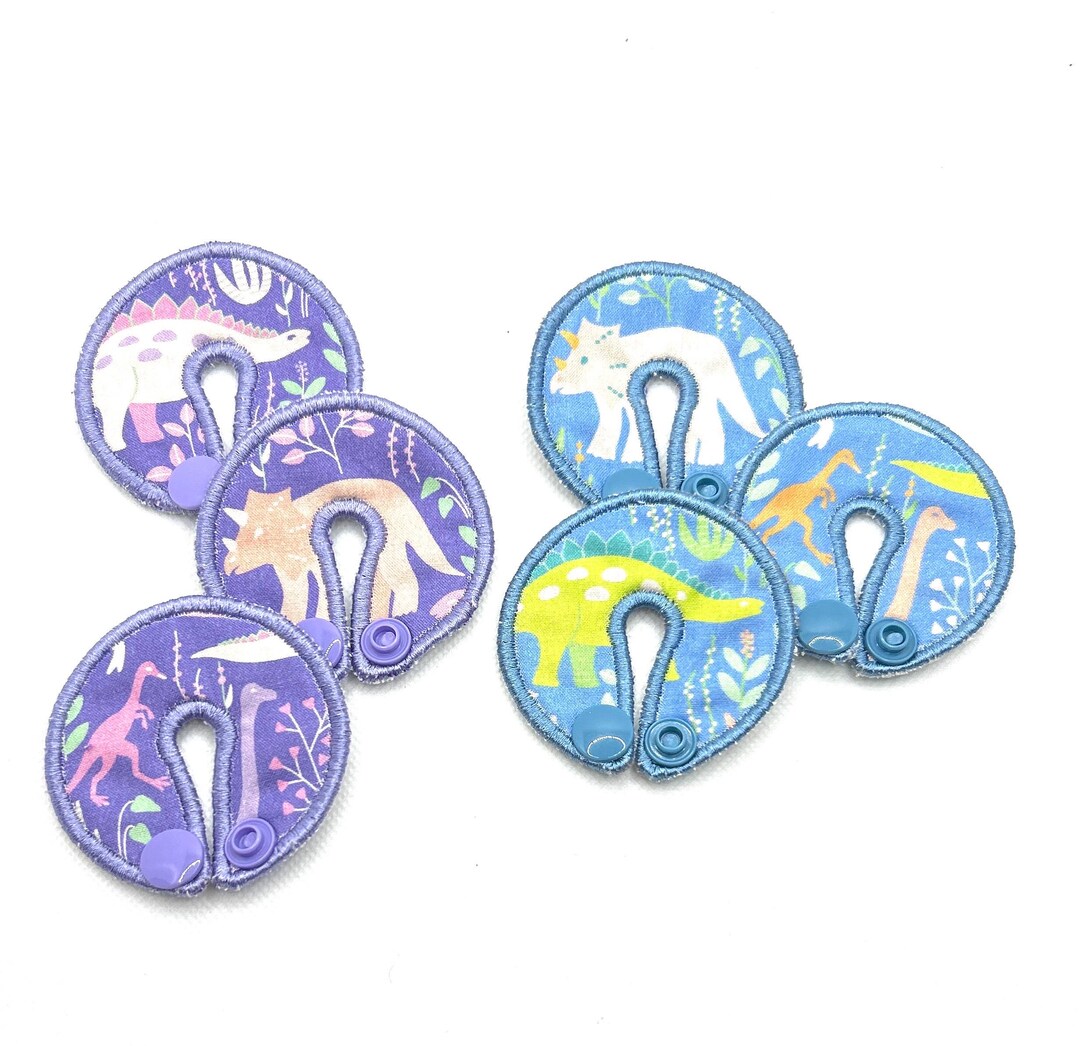 Tubie Pad Set of 3: Purple or Blue, Dinosaur Design G Tube Covers - Etsy