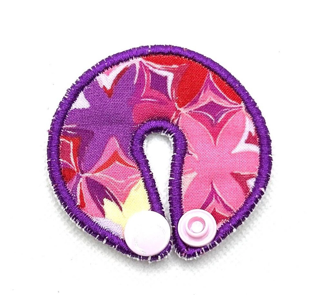 Tubie Pad | Gtube Cover | Pink Purple and Cream Flower Design Fabric - Etsy