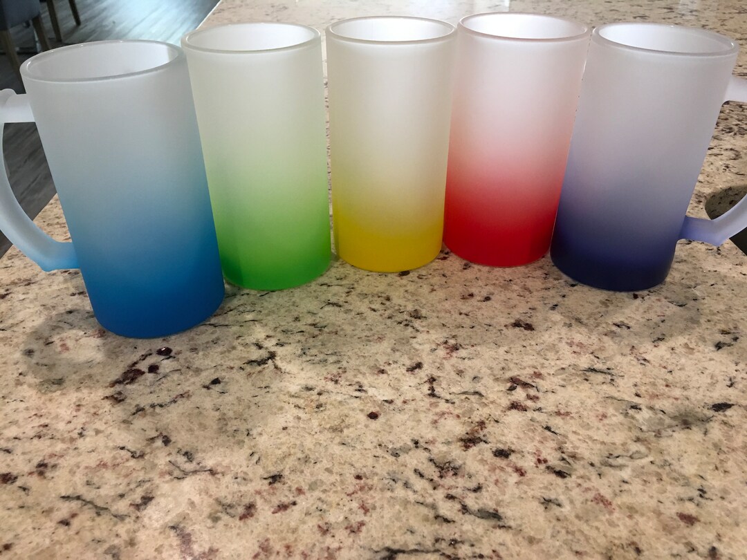 Frosted Colored Beer Mugs - Etsy