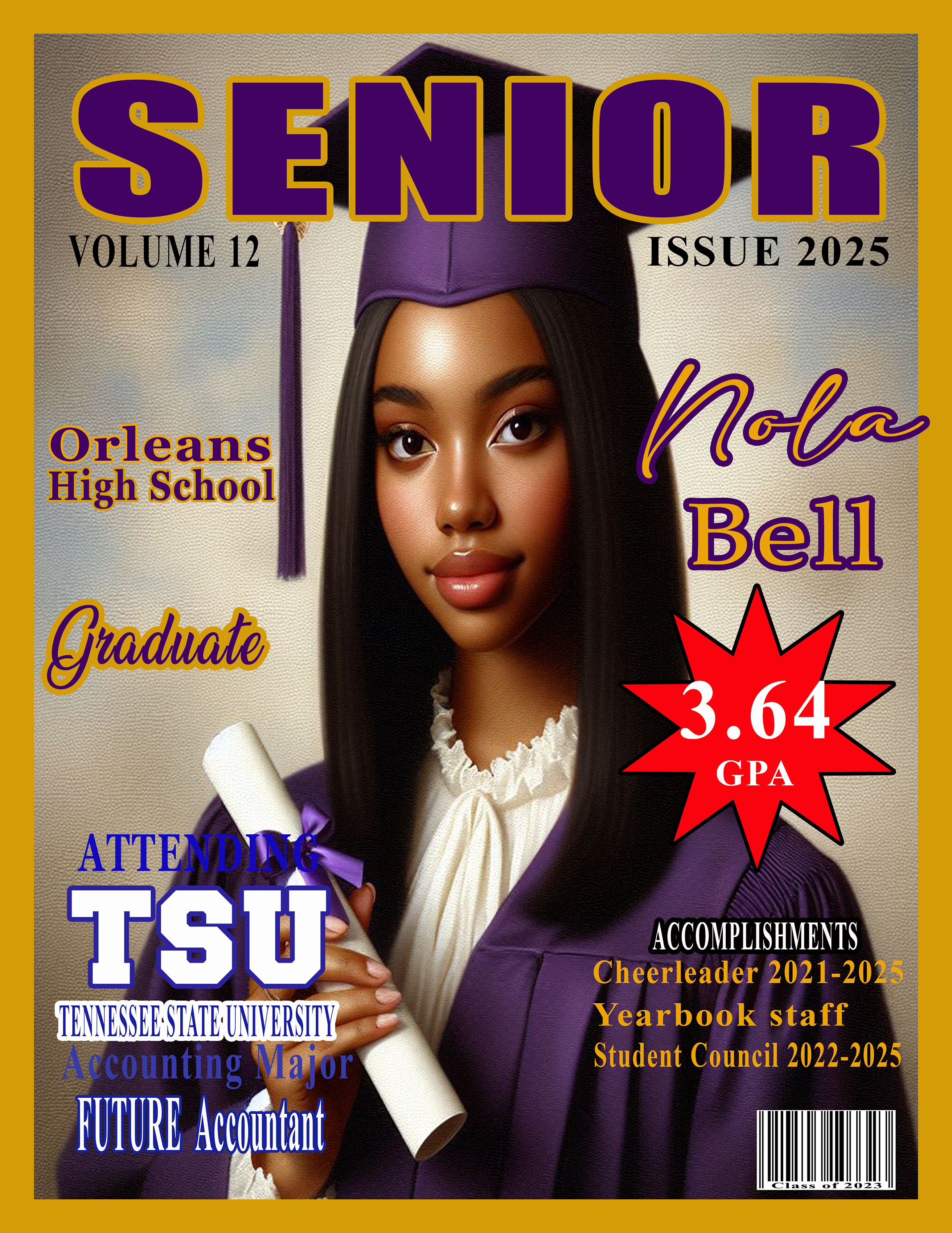 Graduation Magazine Cover (printed) - Etsy