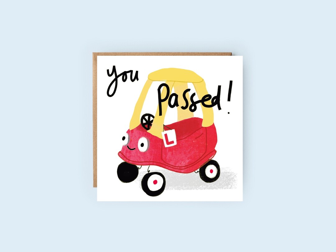 Driving Test | Passed Driving Test | New Driver | Congratulations Card ...