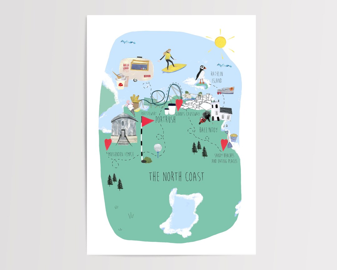 North Coast Map | Local Map | Map of Northern Ireland | Map ...