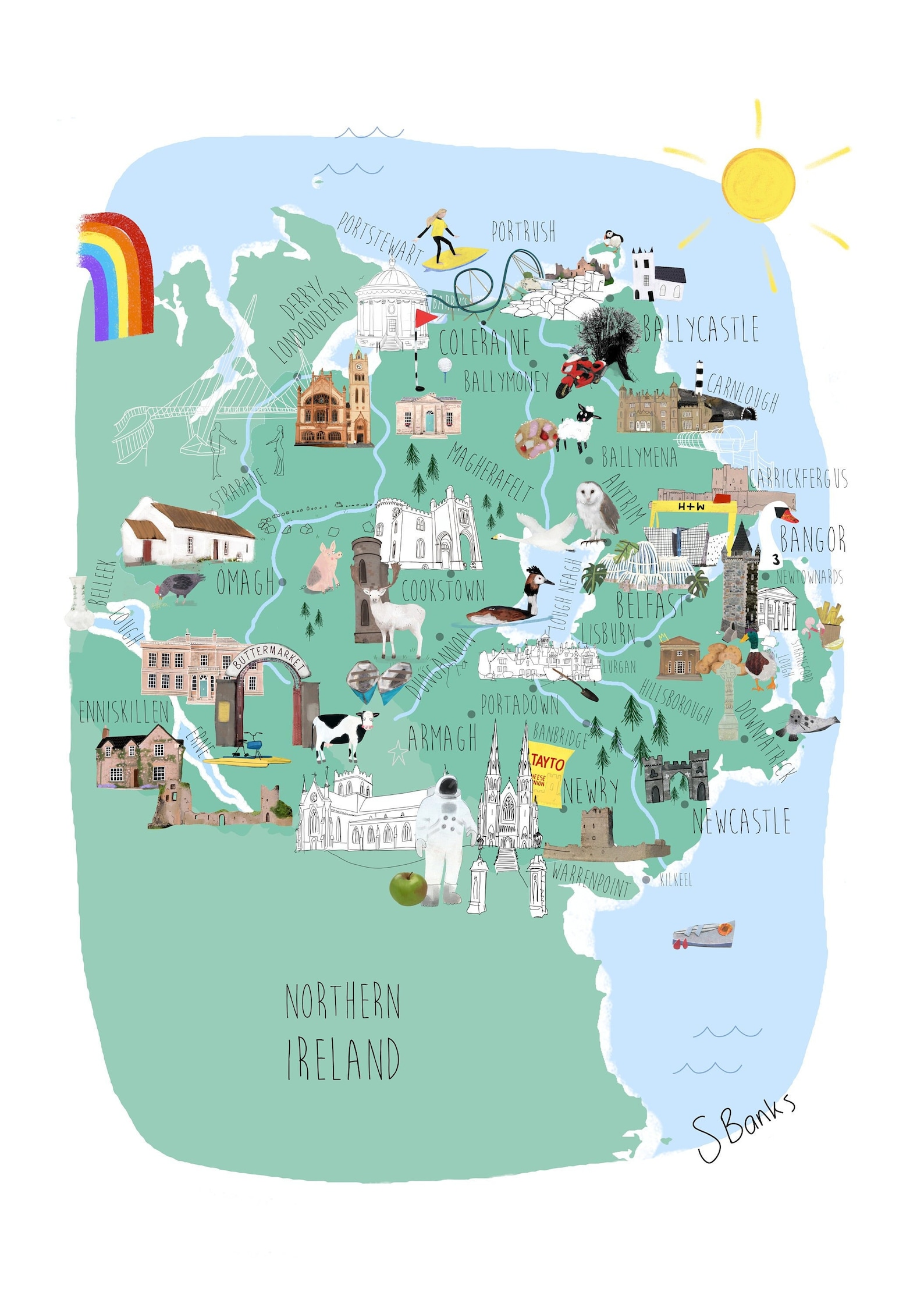 Northern Ireland Map | Local Map | Map Pf Northern Ireland | UK Map ...