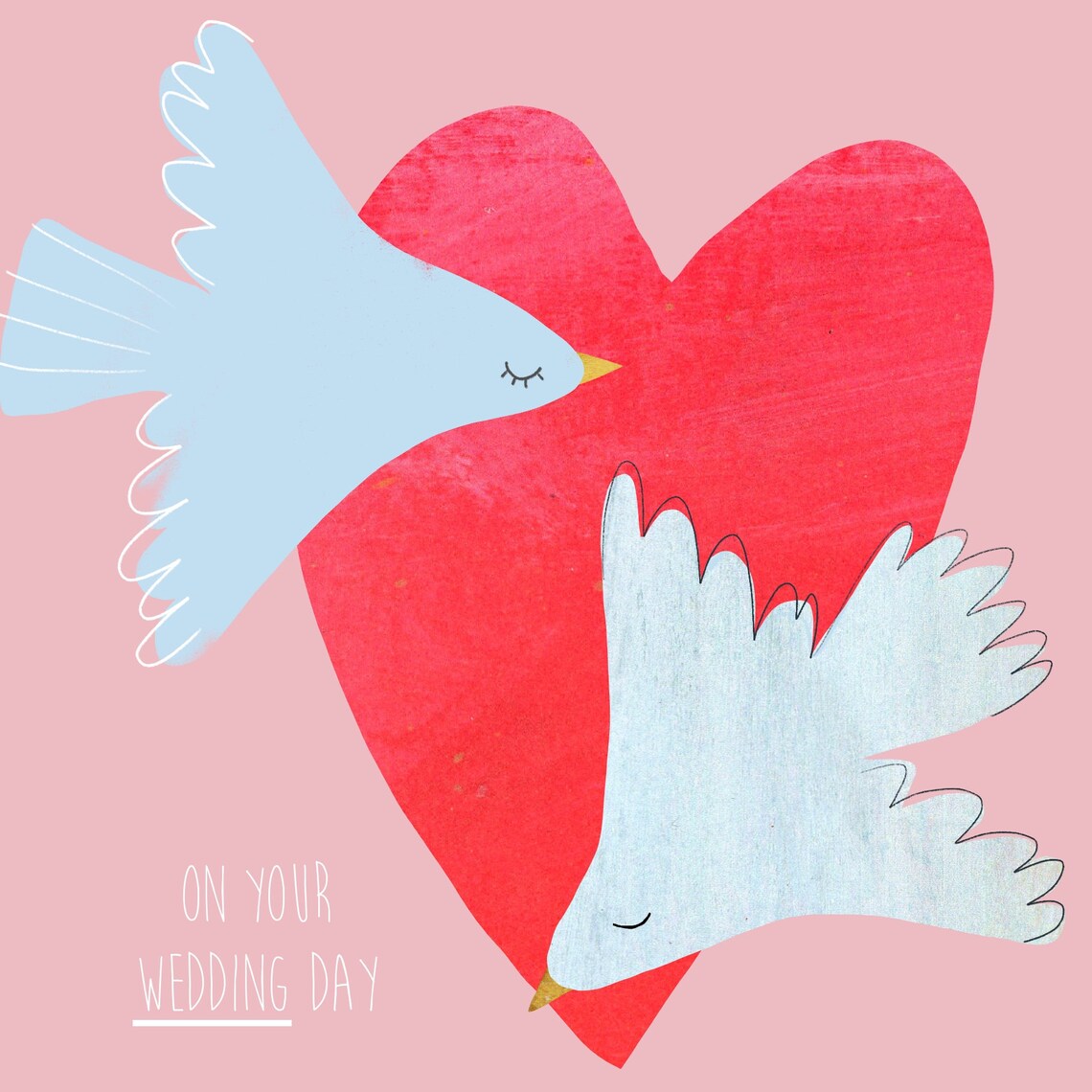 Wedding Card Wedding Doves I Do Mr and Mrs Husband and Wife Newlyweds ...