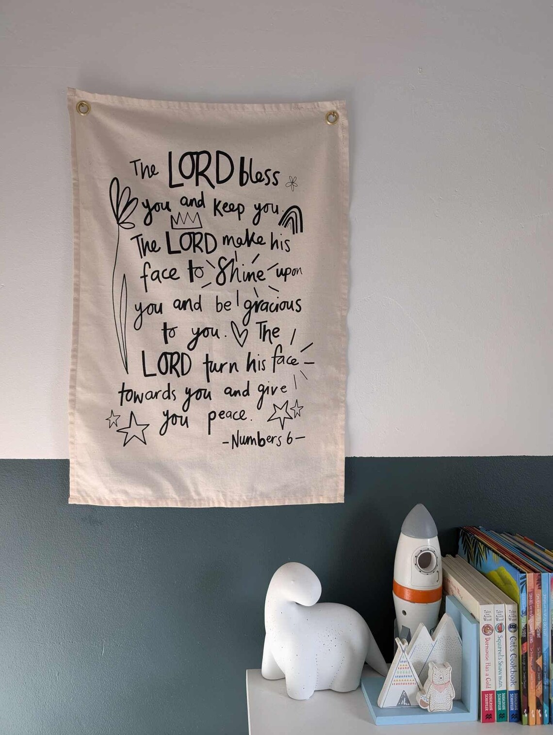 Aaronic Blessing Wall Hanging | Banner | Wall Art | Nursery | Scripture ...