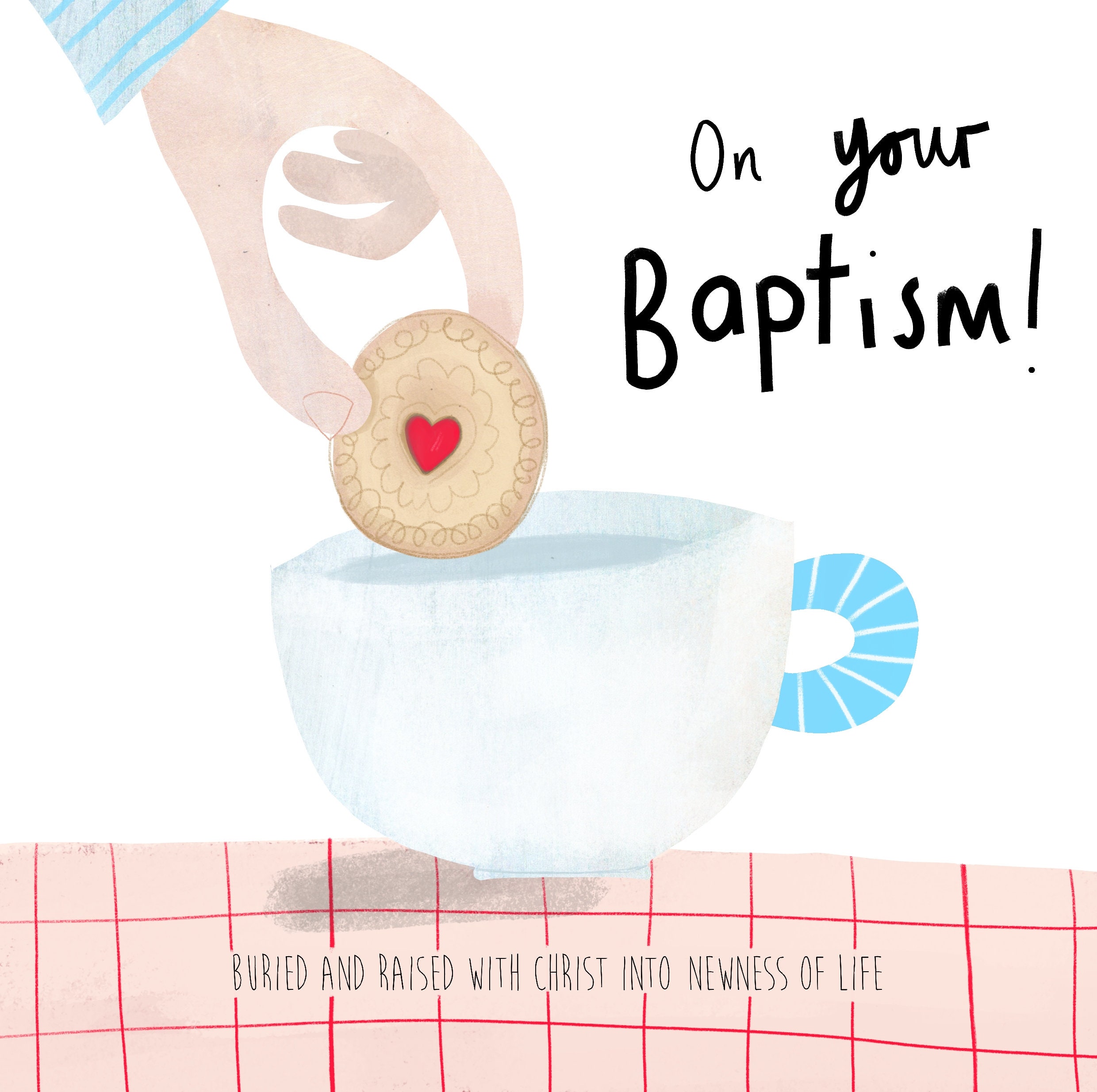 Baptism Card | Jammy Dodger | Tea Dunking | Christian Card | Faith Card ...
