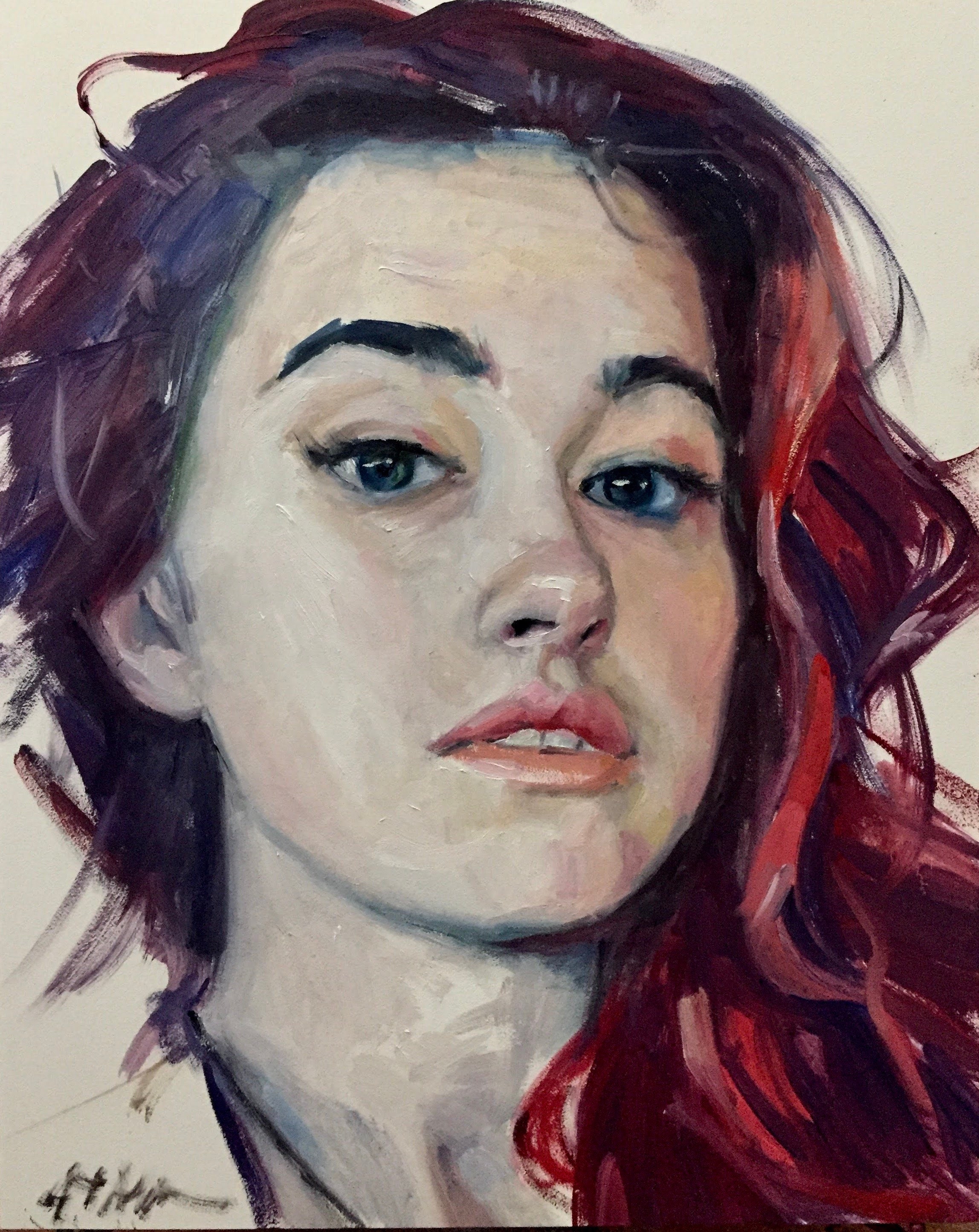 Beautiful Female Oil Painting eleni Hand Painted - Etsy