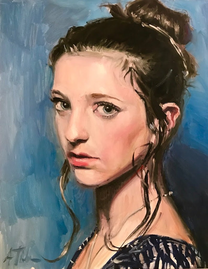 Custom Portrait Painting From Photos hand Painted | Etsy