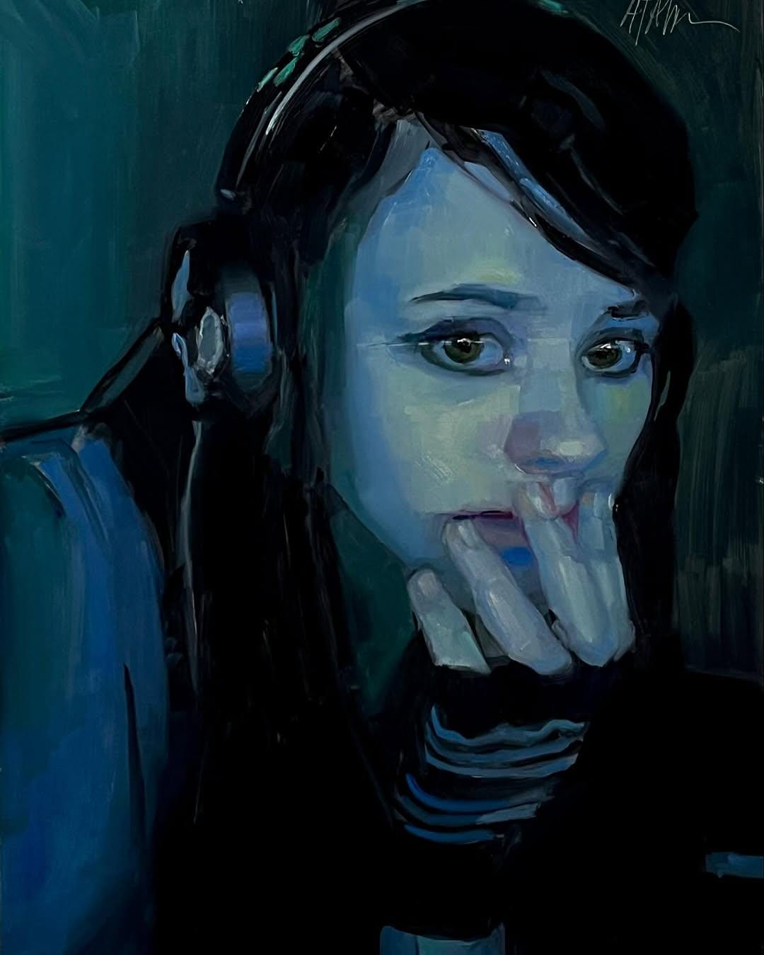 Beautiful Woman Oil Painting "ava" - Hand Painted Portrait - Etsy