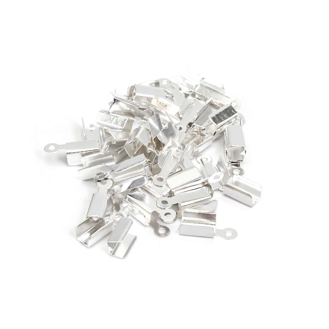 0.05 Eur/piece Folding Clips in Silver 8.5 Mm 50 Pieces - Etsy