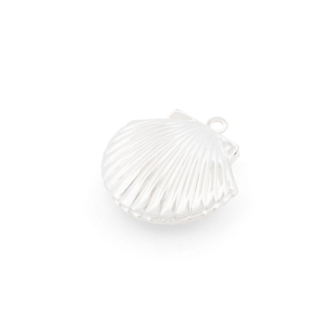 23 Mm Brass Shell Medallion in Silver With a Long-lasting Coating From ...