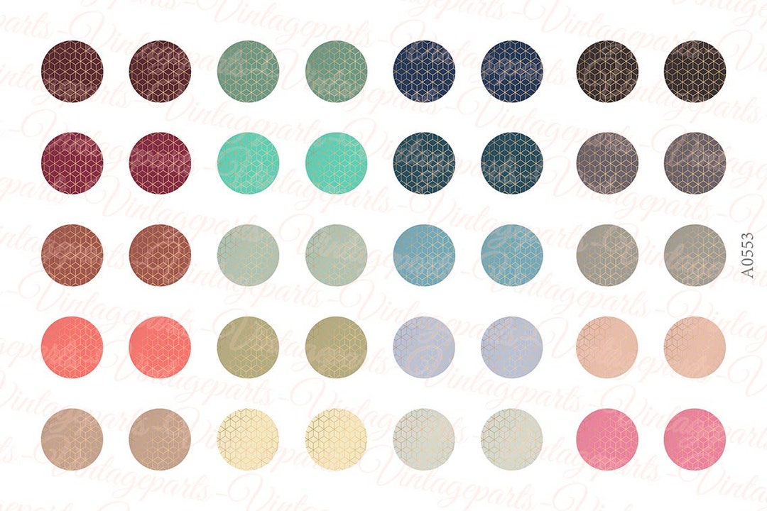 Motif Sheet glamour for Cabochons of Different Sizes - Etsy