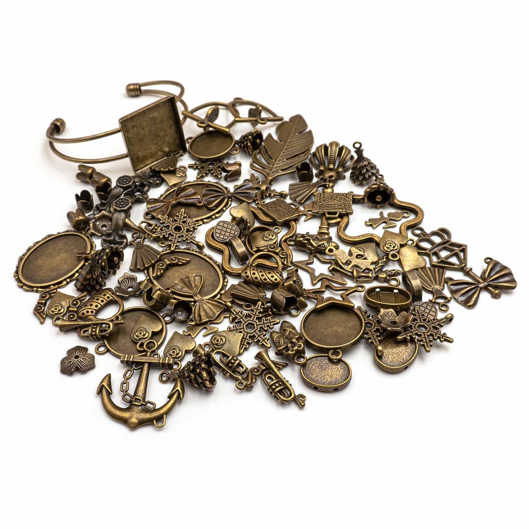 Vintageparts DIY set MADLEN set de artesanía vintage en bronce - Etsy ...