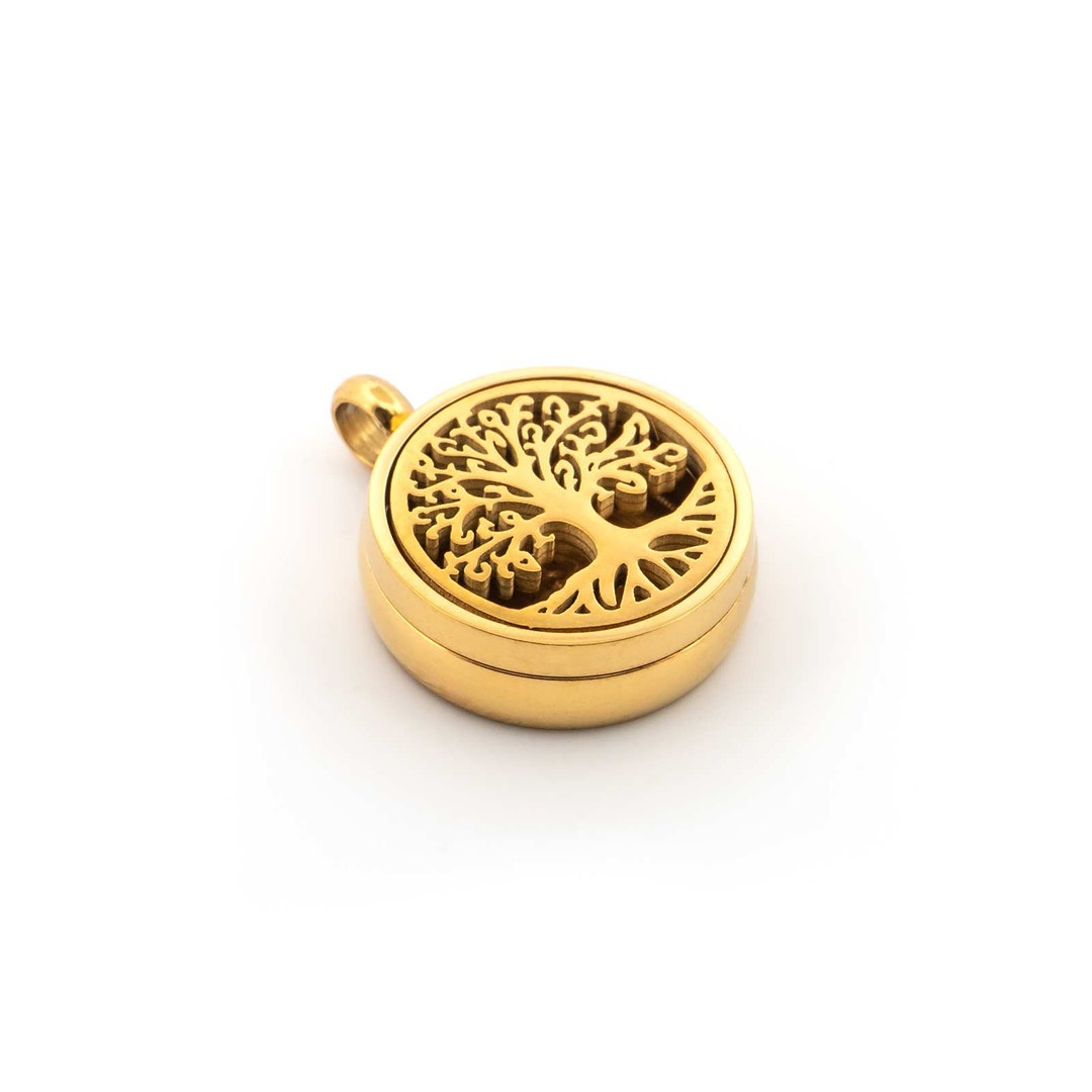 Aroma Medallion Tree of Life 12 Mm Made of 316 Stainless Steel - Etsy