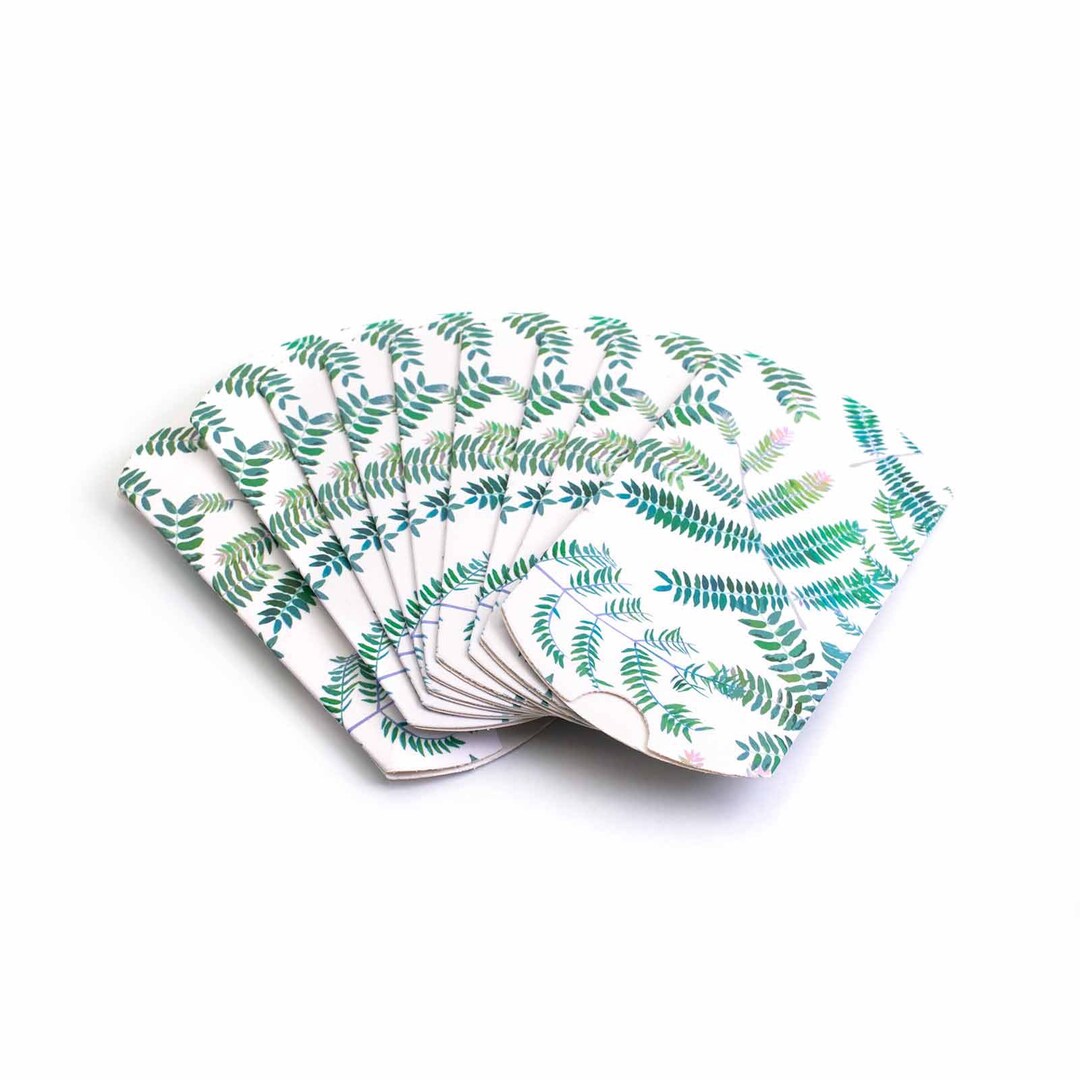 Jewelry Packaging Folding Box With Fern 10 Pieces Vintageparts DIY (0 ...