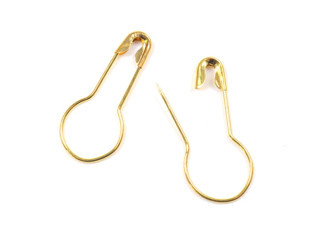0.05 Eur/piece Safety Pins Label Pins in Gold-colored 50 Pieces - Etsy