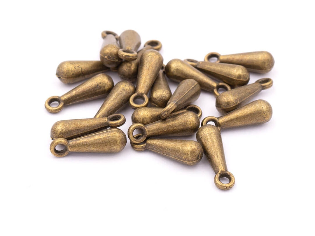 0.13 Eur/piece. End Pieces for Chains in Bronze Color, 20 Pieces - Etsy
