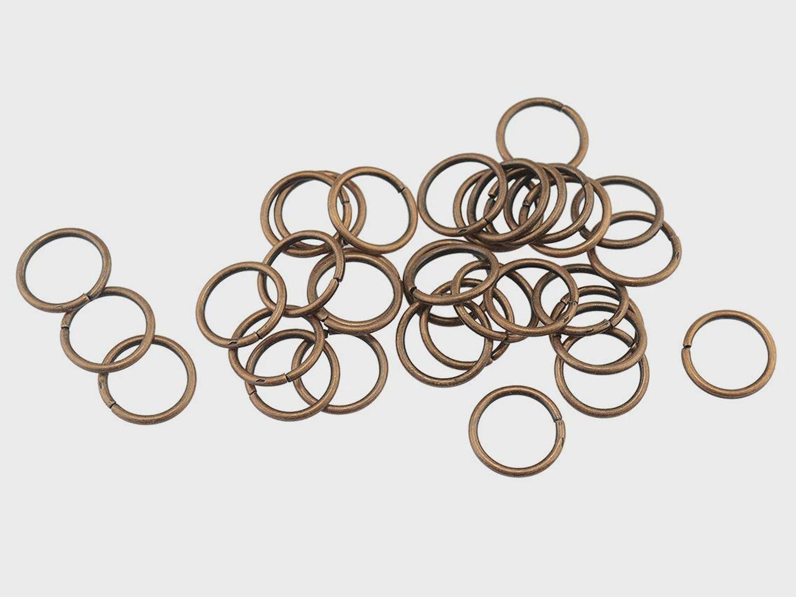 Bending Rings in Antique Copper Colors 10 Mm 50 Pieces From ...
