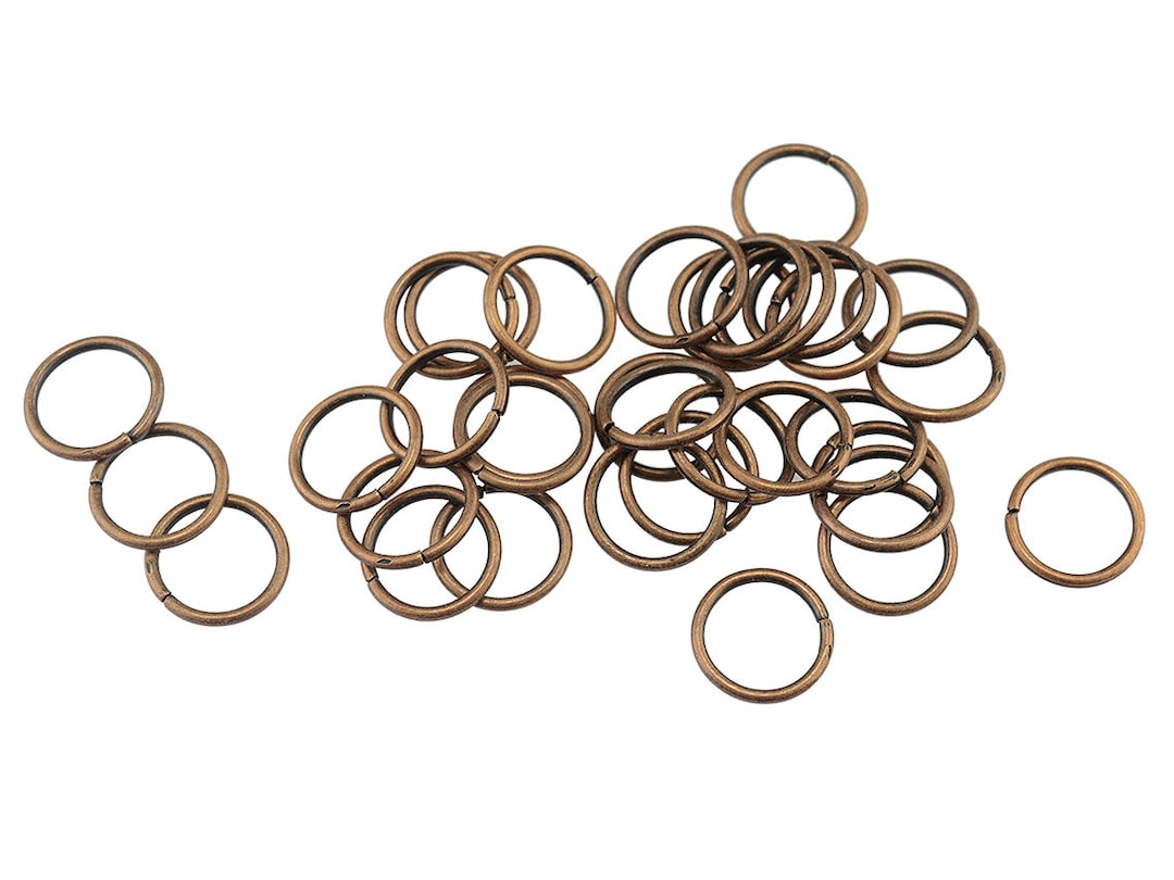 Bending Rings in Antique Copper Colors 10 Mm 50 Pieces From ...