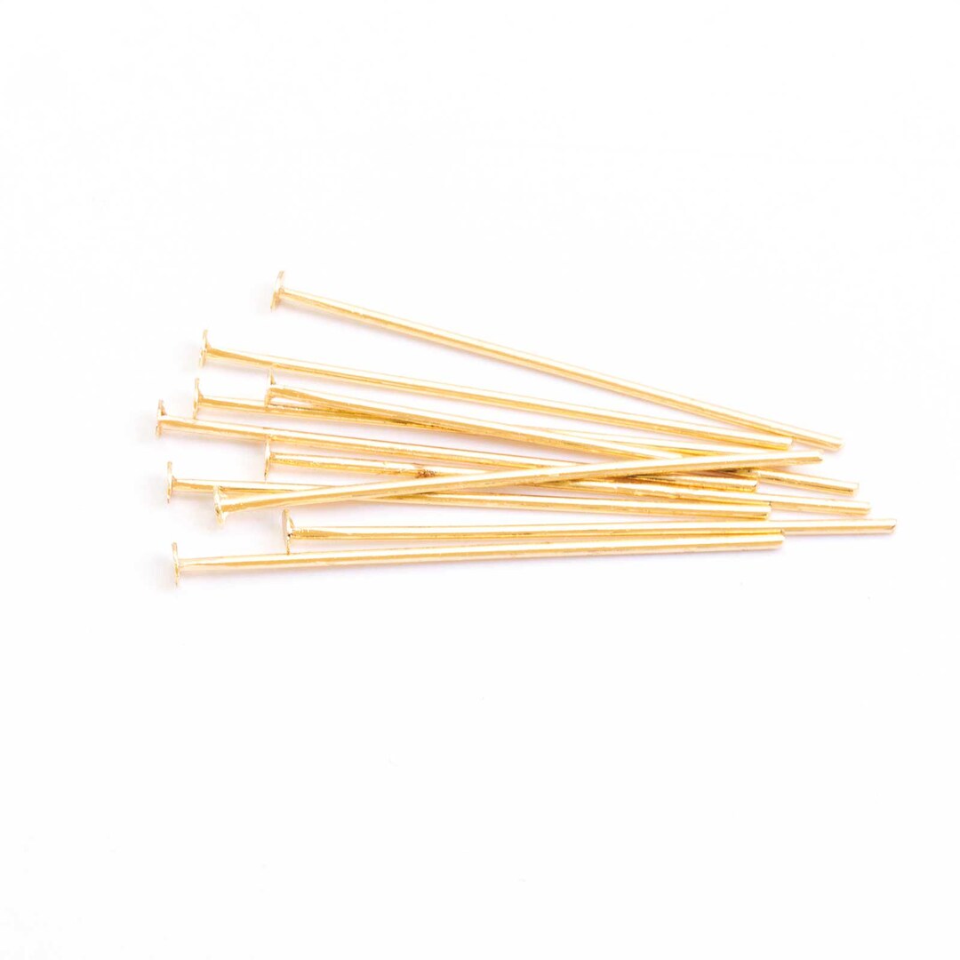 0,29 Eur/pc. Rivet Pins With 18K Gold Coating 30mm 10 Pieces - Etsy