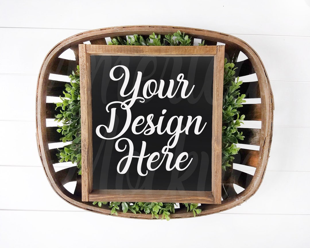Farmhouse Chalkboard Wood Sign Mockup - Etsy