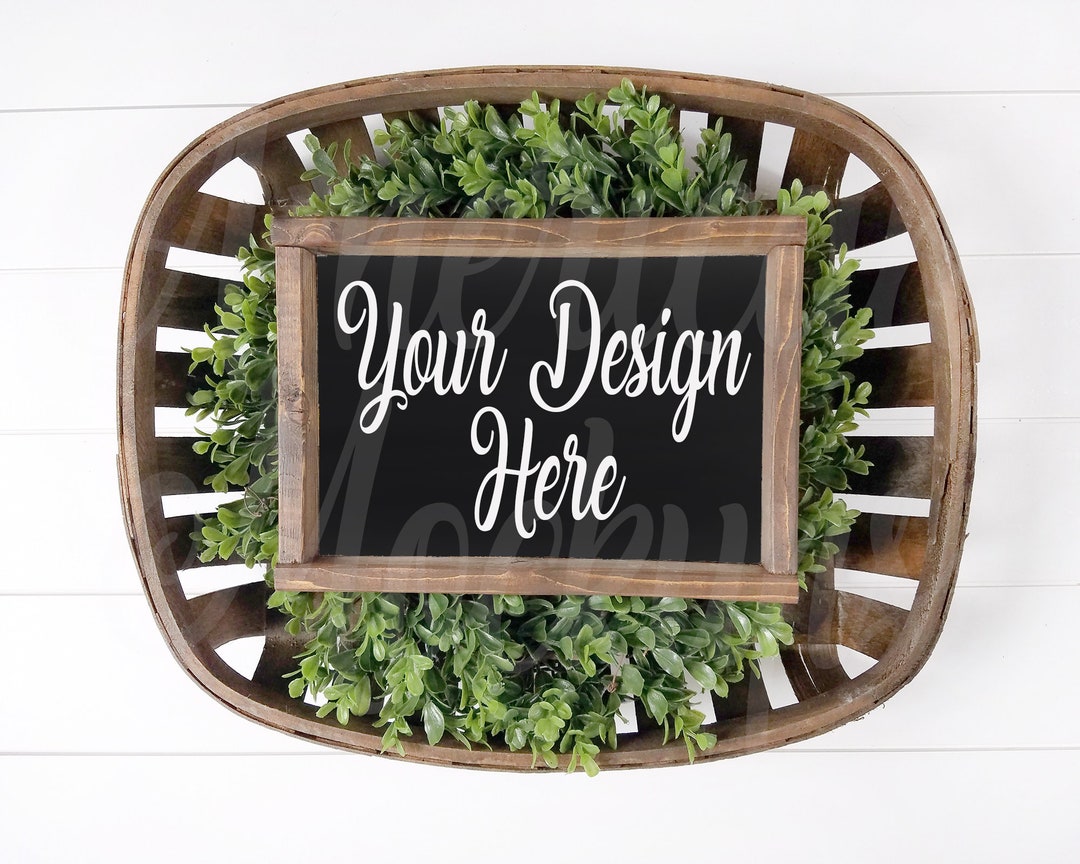 Farmhouse Chalkboard Wood Sign Mockup - Etsy