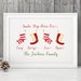 Santa Please Stop Here Personalised Custom Christmas Print, Xmas ...